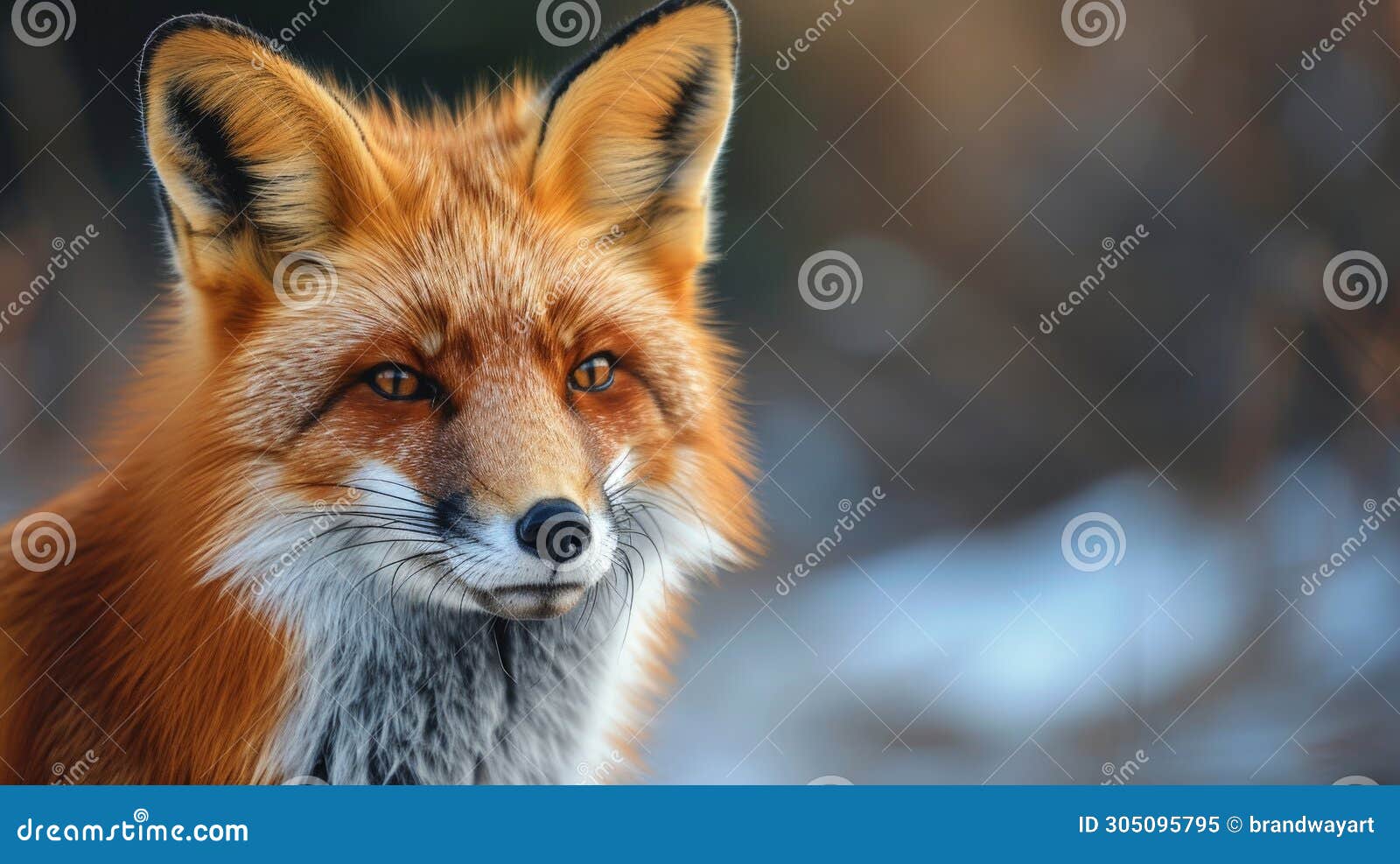 Close-Up of Red Fox Looking at Camera Stock Illustration - Illustration ...