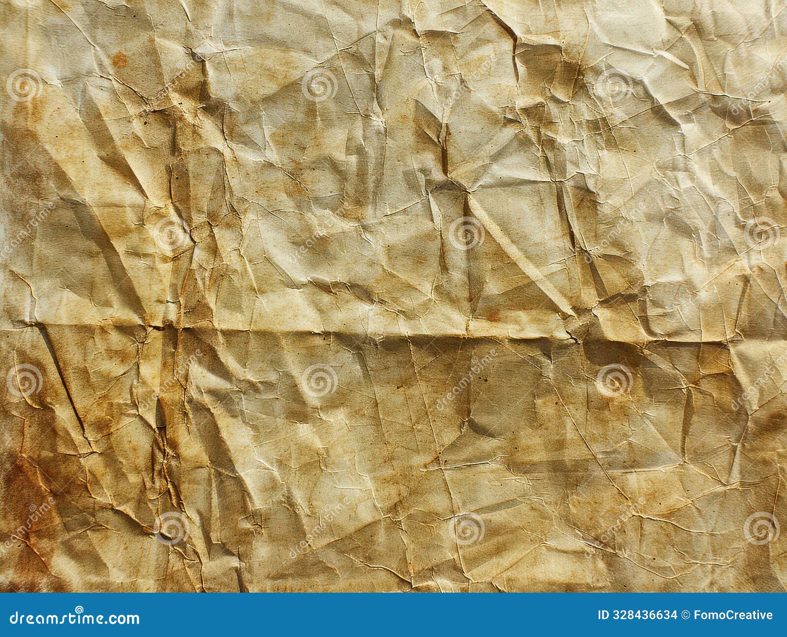 Crumpled and Stained Brown Paper Texture Stock Illustration ...