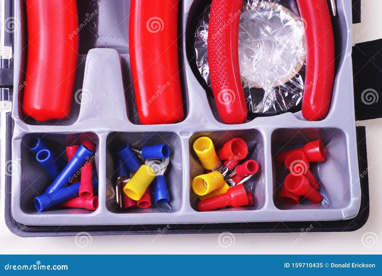 Electrical Tools and Components - Toolbox Stock Image - Image of ...