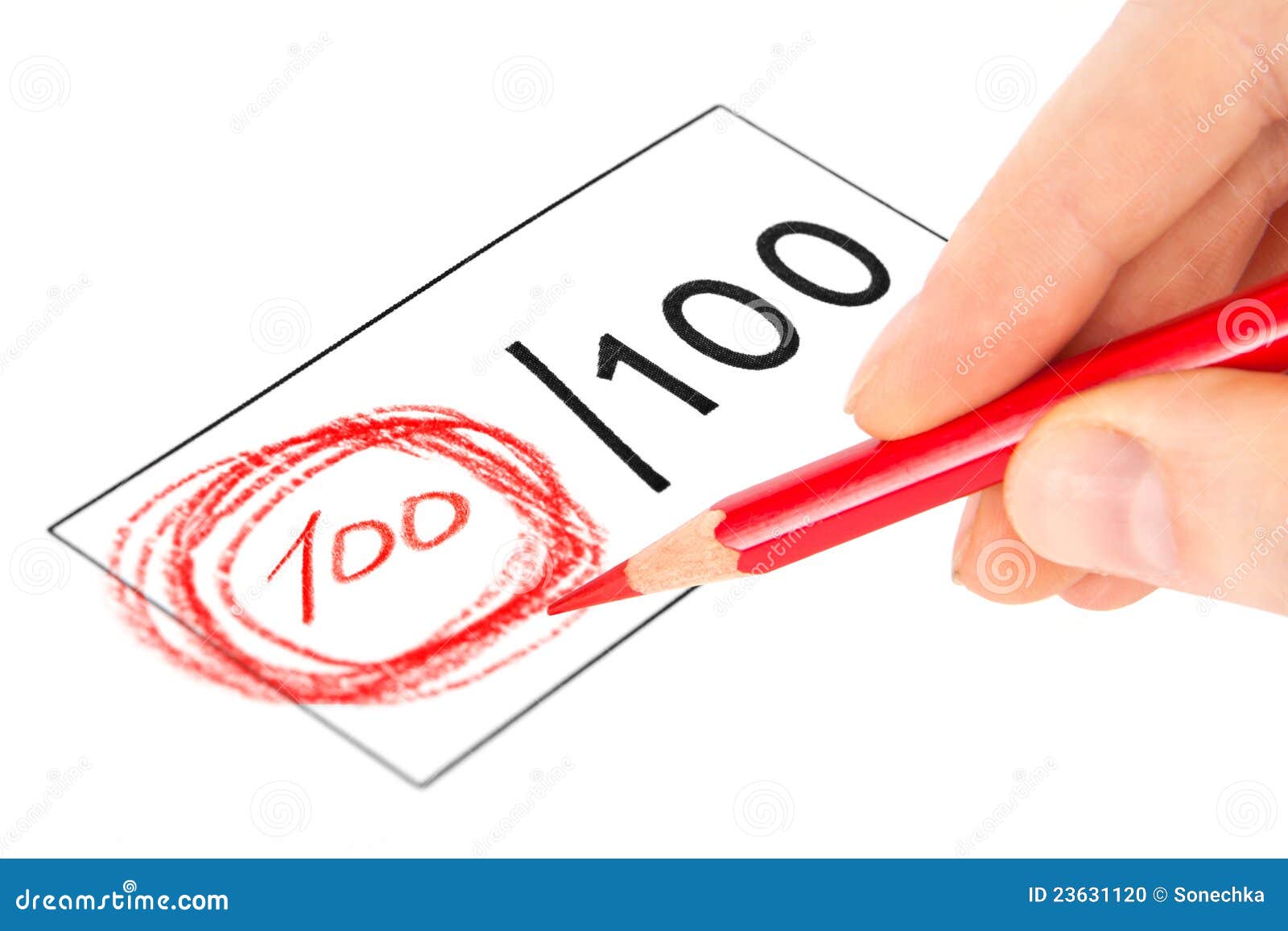 Close-up Photograph of a Perfect Grade Stock Photo - Image of college ...