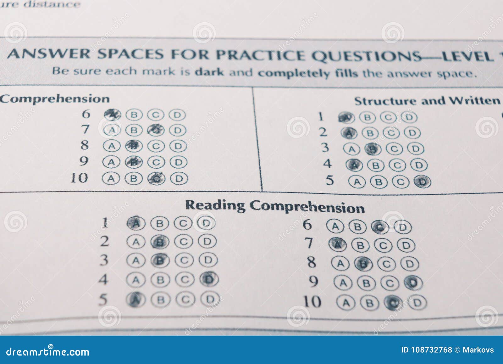 Test On Scantron Stock Photography | CartoonDealer.com #20571218
