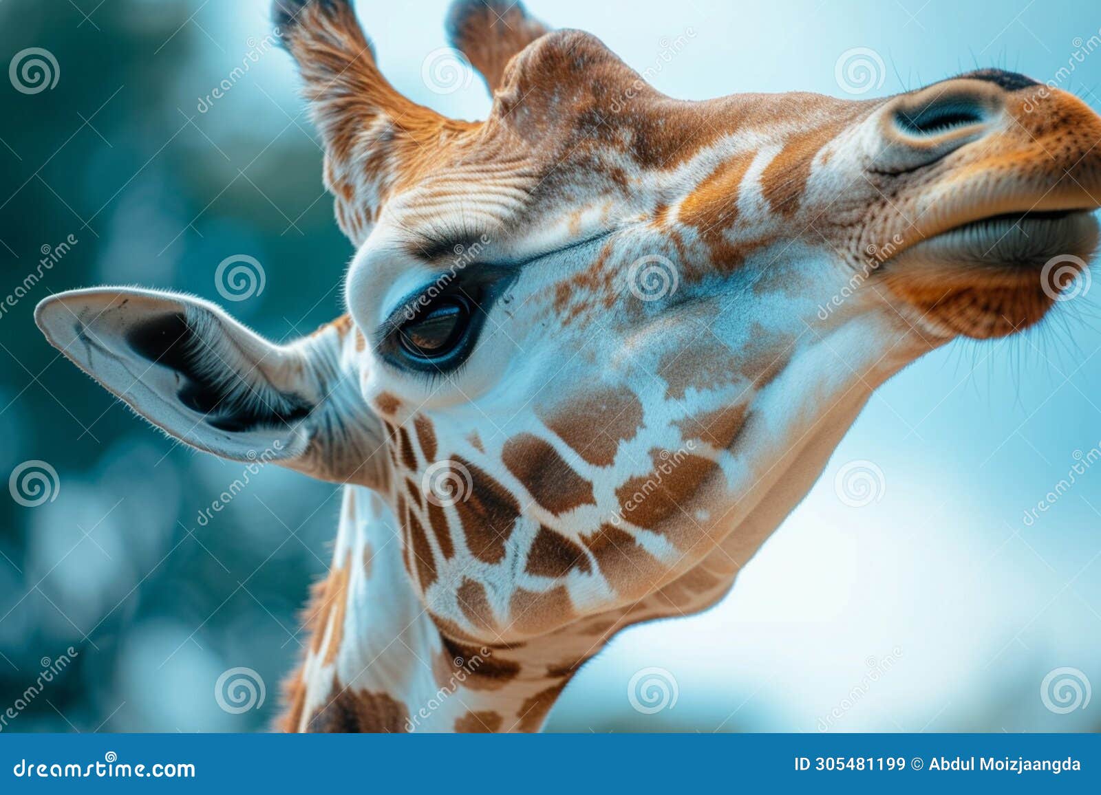 Close Up Photography Captures the Elegant Features of a Giraffe Stock ...