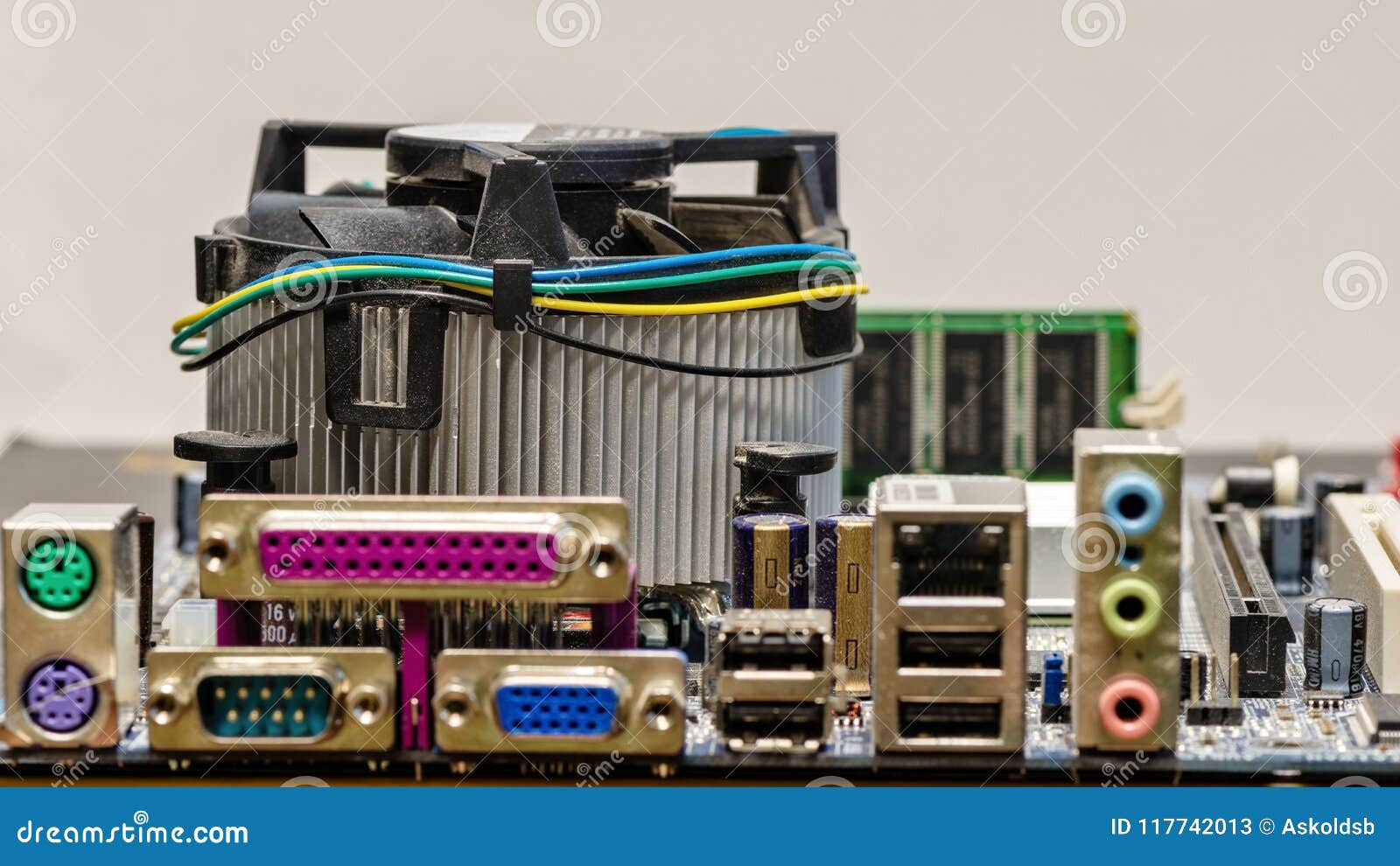 Close-up Computer Mother Board Stock Image - Image of digital, closeup ...