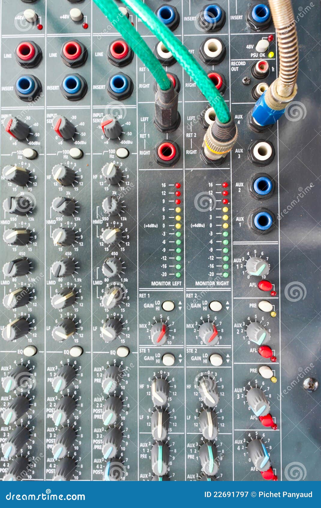 Close Up Photos of Mixing Desk Stock Image - Image of fader, electric ...