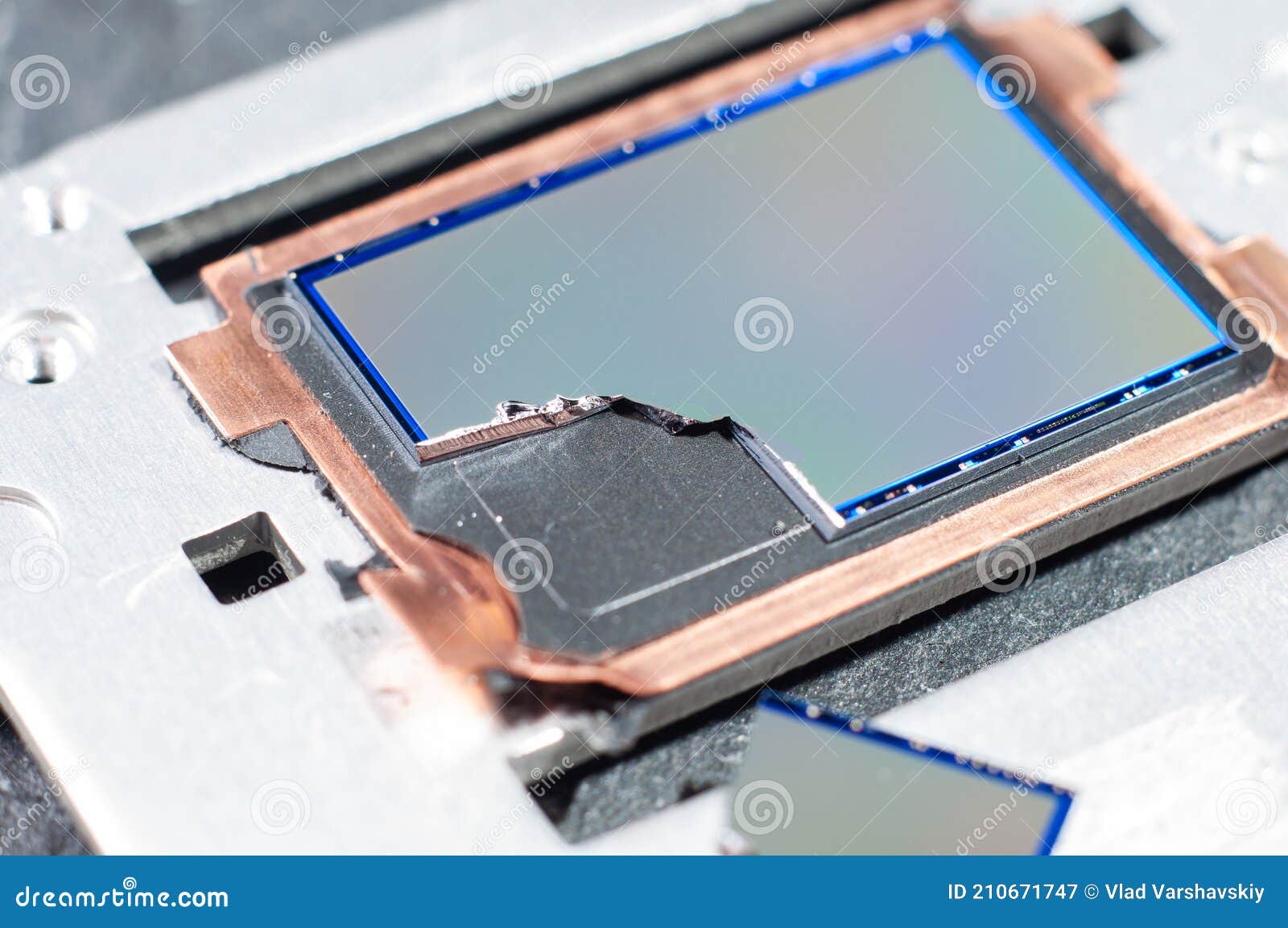 Close-up Photosensitive Element of the Camera Defect and Breakage Stock ...