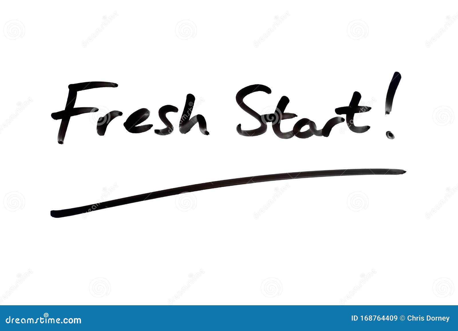 Fresh Start stock illustration. Illustration of notice - 168764409