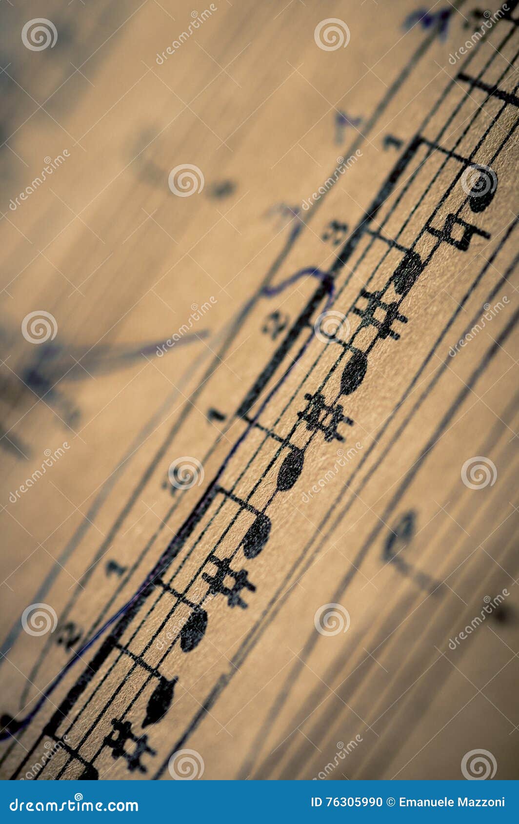 Close Up of Piano Classic Music Score and Notes Stock Photo - Image of ...