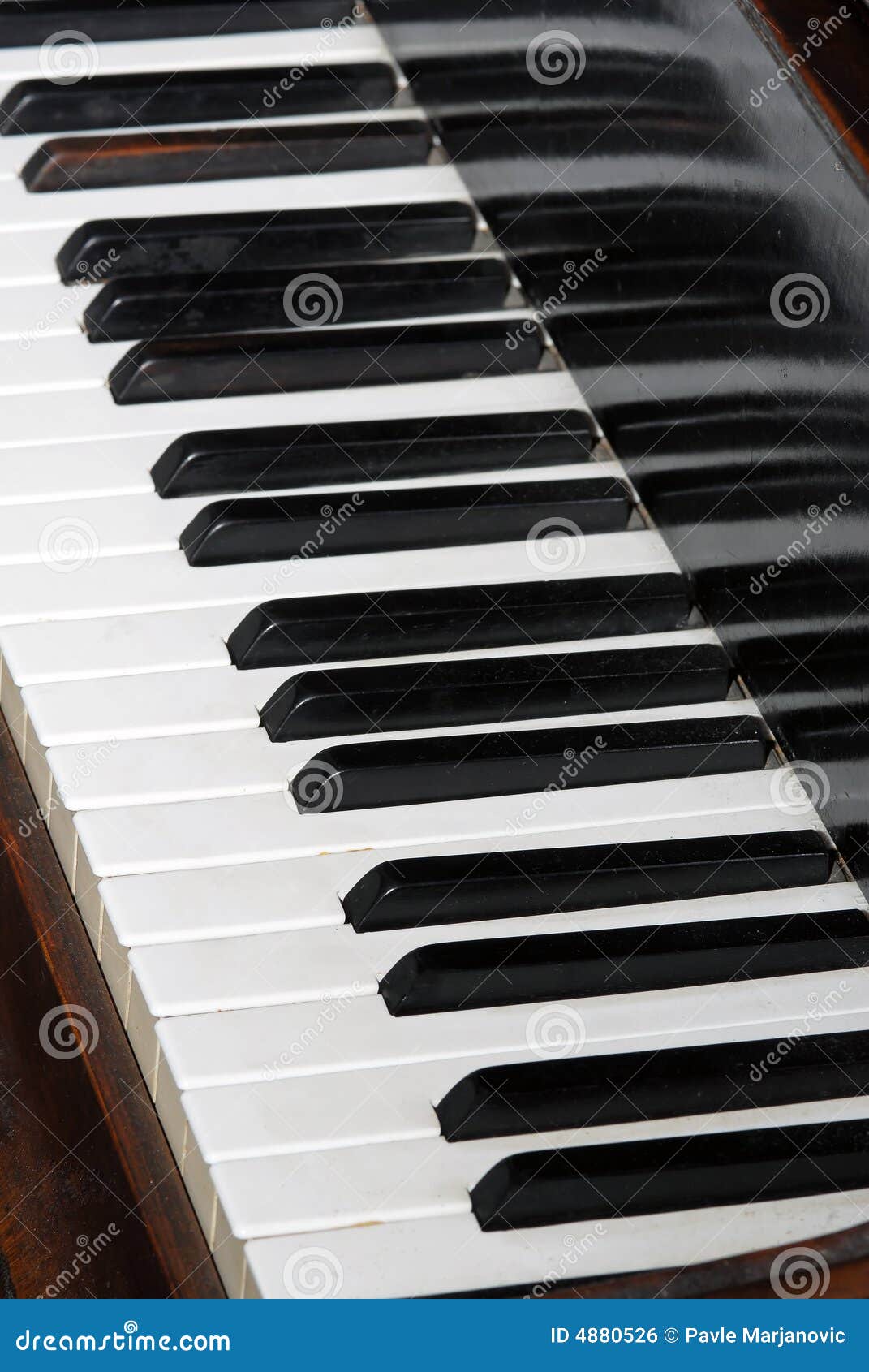 Close-up Of Piano Keys In White And Black Stock Image | CartoonDealer ...