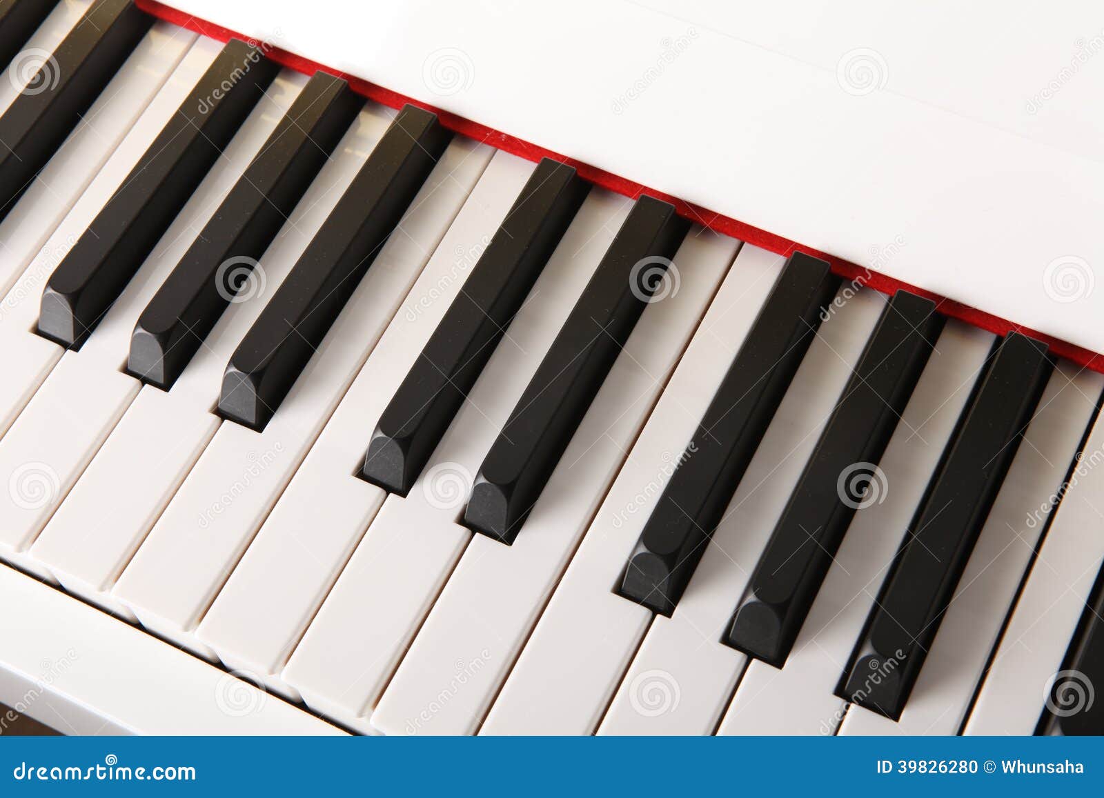 Close-up of Piano Keys Close Frontal View Stock Photo - Image of ...