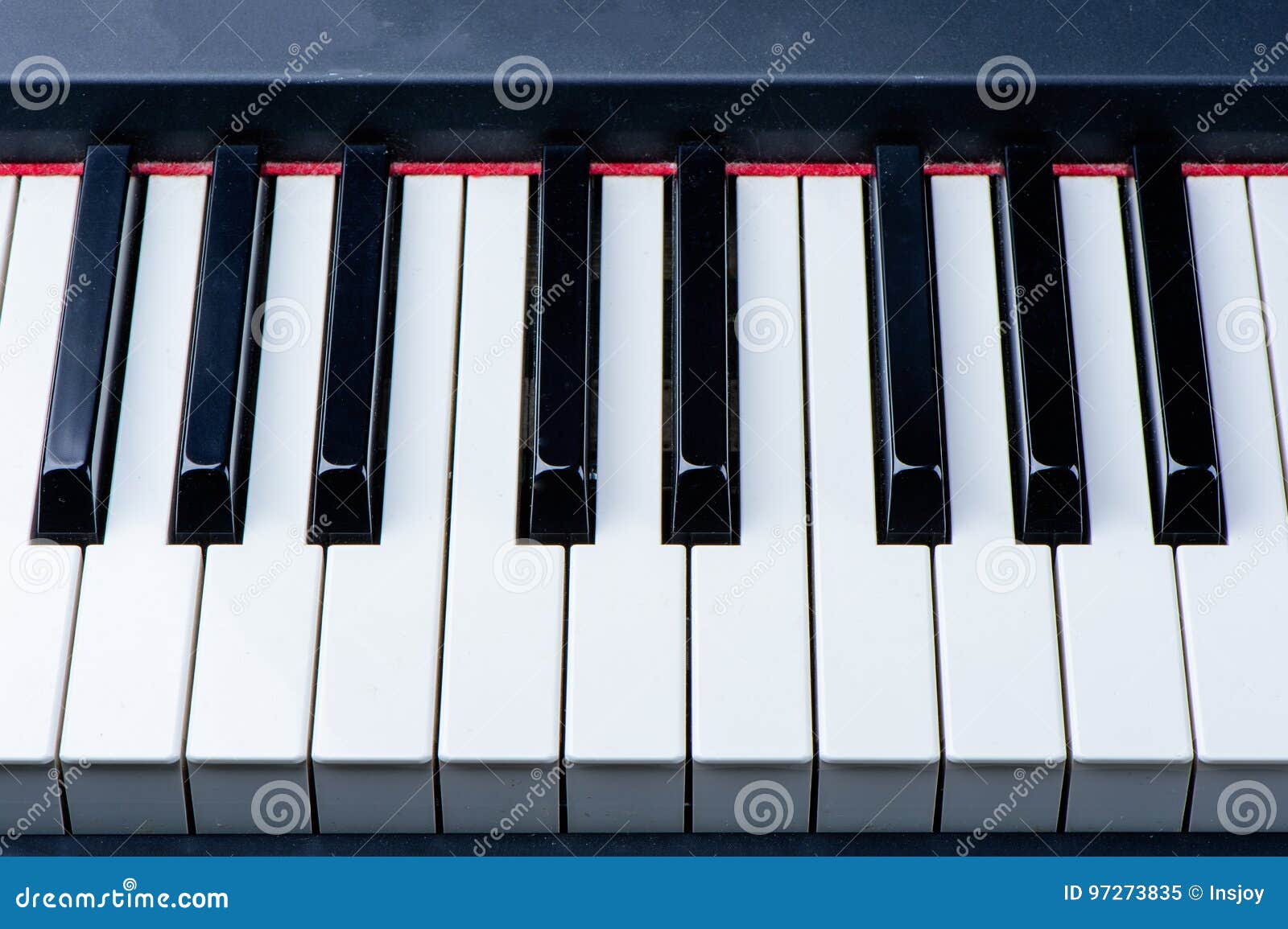 Close-up of Piano Keys. Close Frontal View Stock Image - Image of music ...