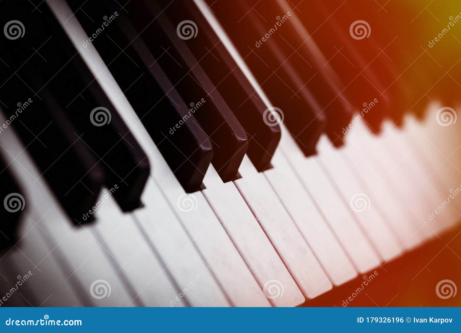 Close-up of Piano Keys. Close Frontal View Stock Photo - Image of ...
