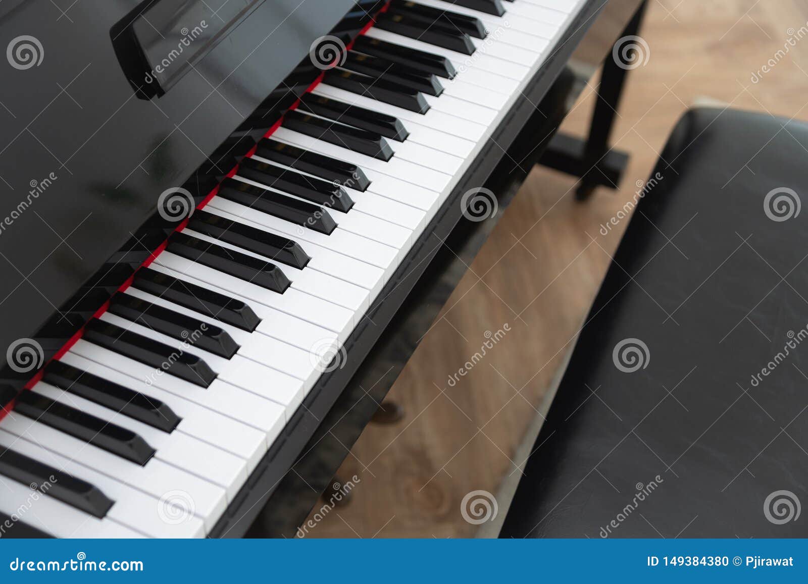 Close-up of piano keys stock photo. Image of performance - 149384380