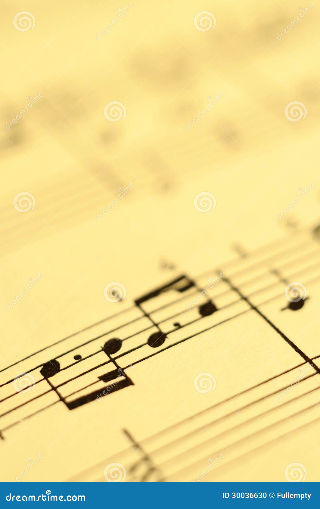Close up of music score stock photo. Image of beethoven - 30036630