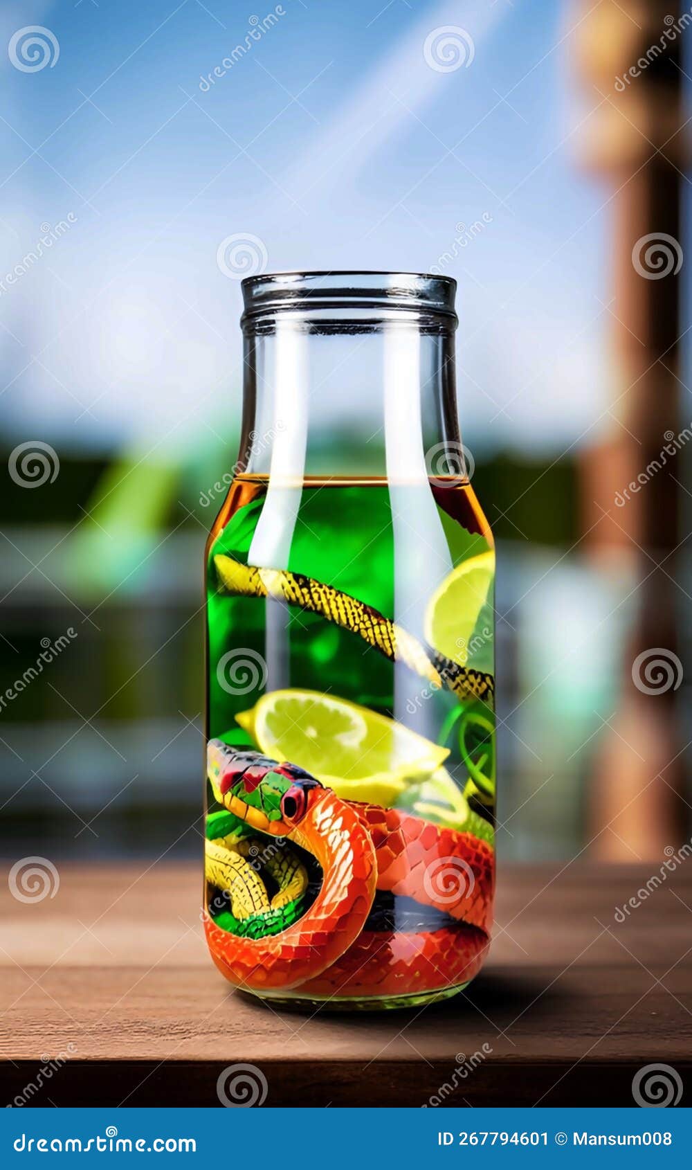 Pickled Snake In A Bottle Royalty-Free Stock Photography ...