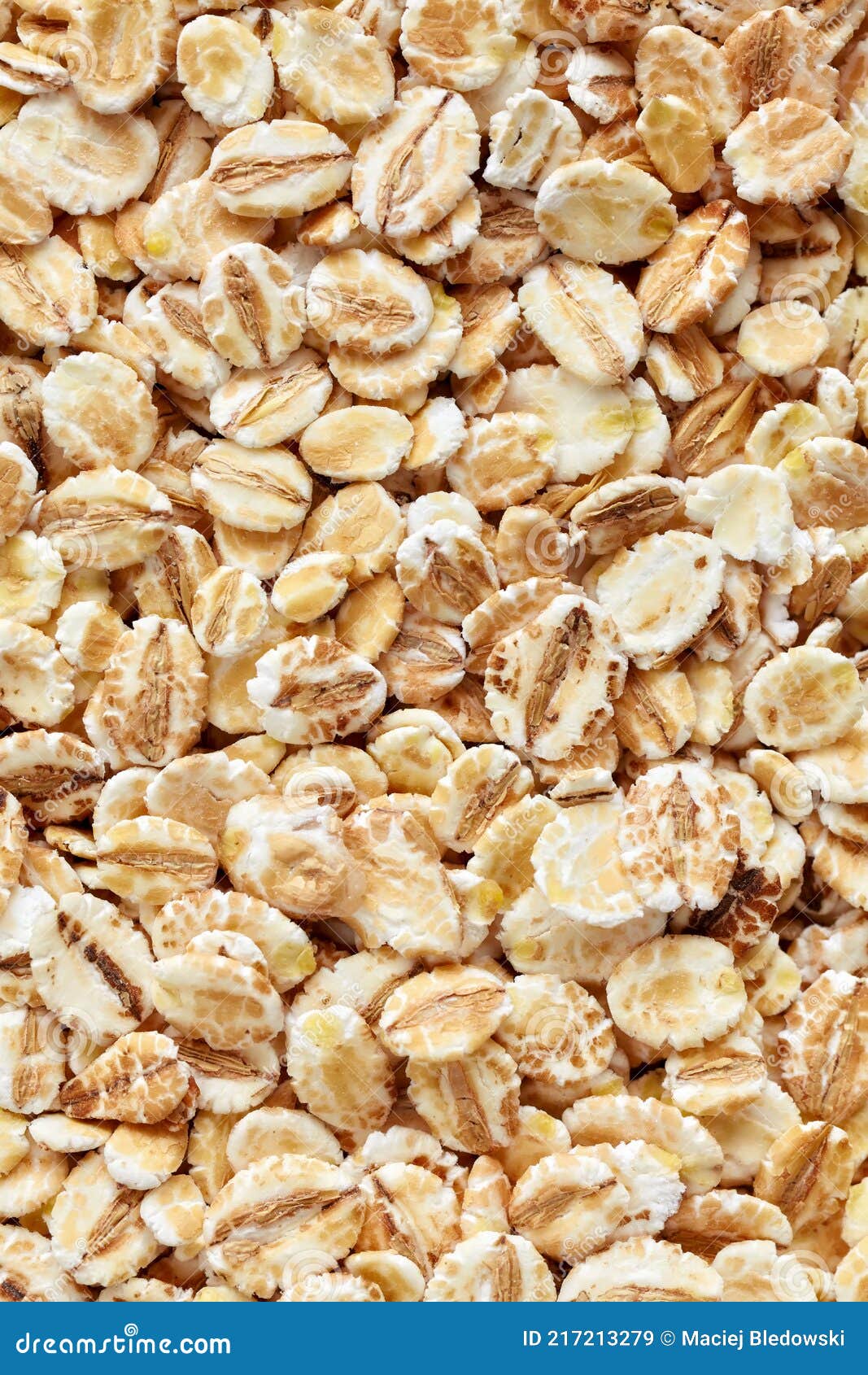 Close Up Picture of Barley Flakes Stock Image - Image of cereal ...