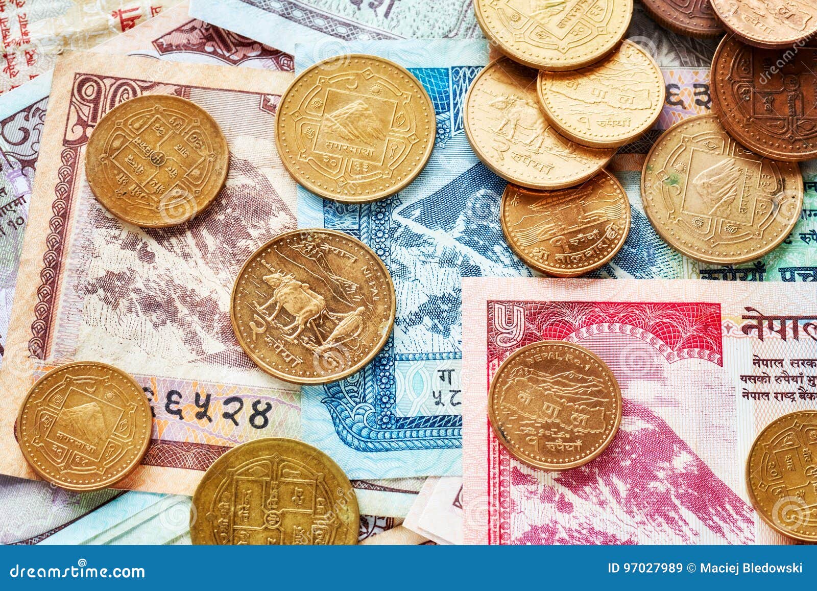 Close Up Picture of Nepalese Rupee. Stock Image - Image of symbol, bank ...