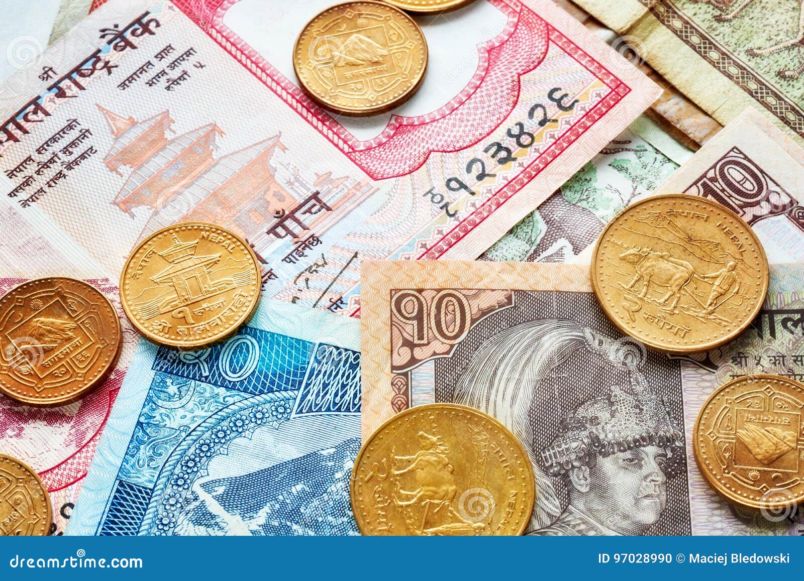 Close Up Picture of Nepalese Rupee. Stock Photo - Image of currency ...