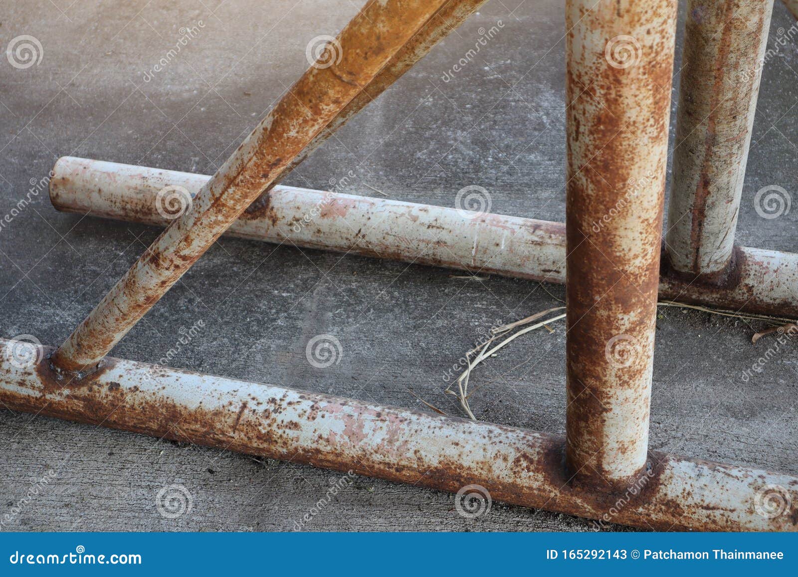 A Close-up Picture of an Old Rusted Iron Pillar Selectable Focus Stock ...