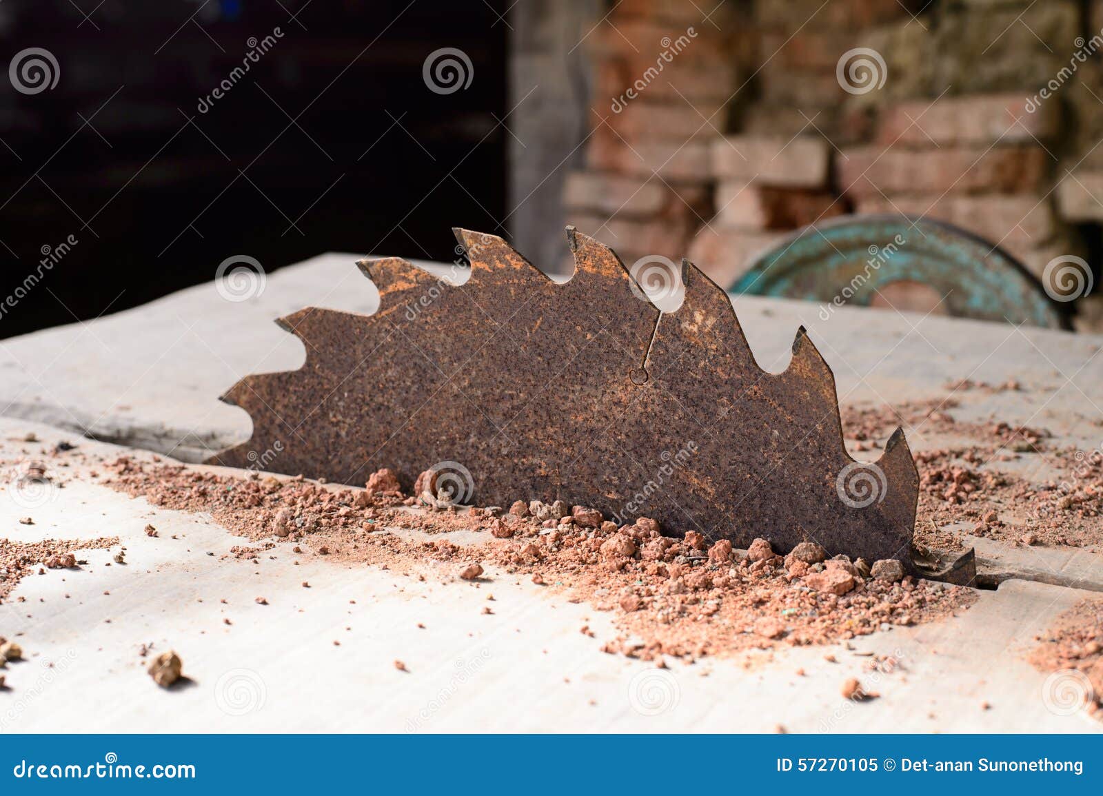 Close-up Picture of a Rusty Circular Saw in an Old Sawmill Stock Image ...