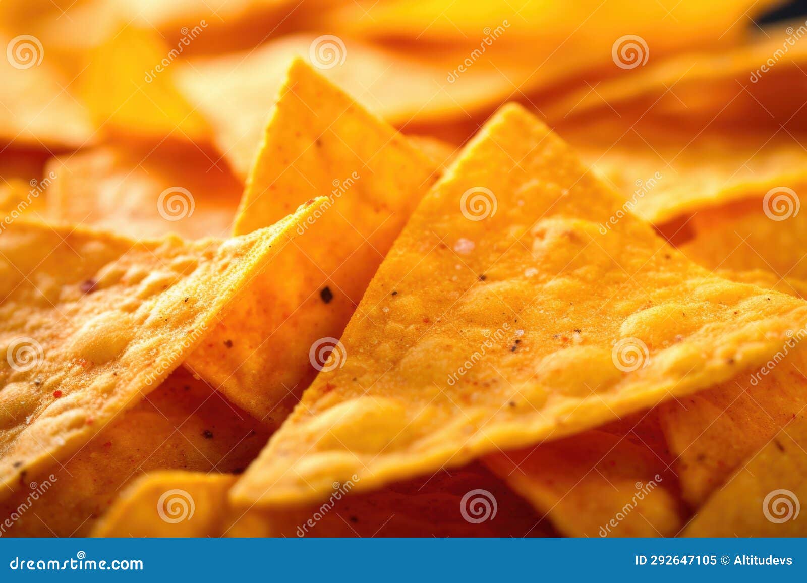 Close-up Picture Showing the Texture of Nacho Chips Stock Image - Image ...