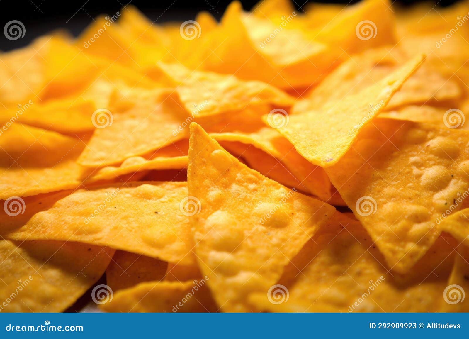 Close-up Picture Showing the Texture of Nacho Chips Stock Image - Image ...