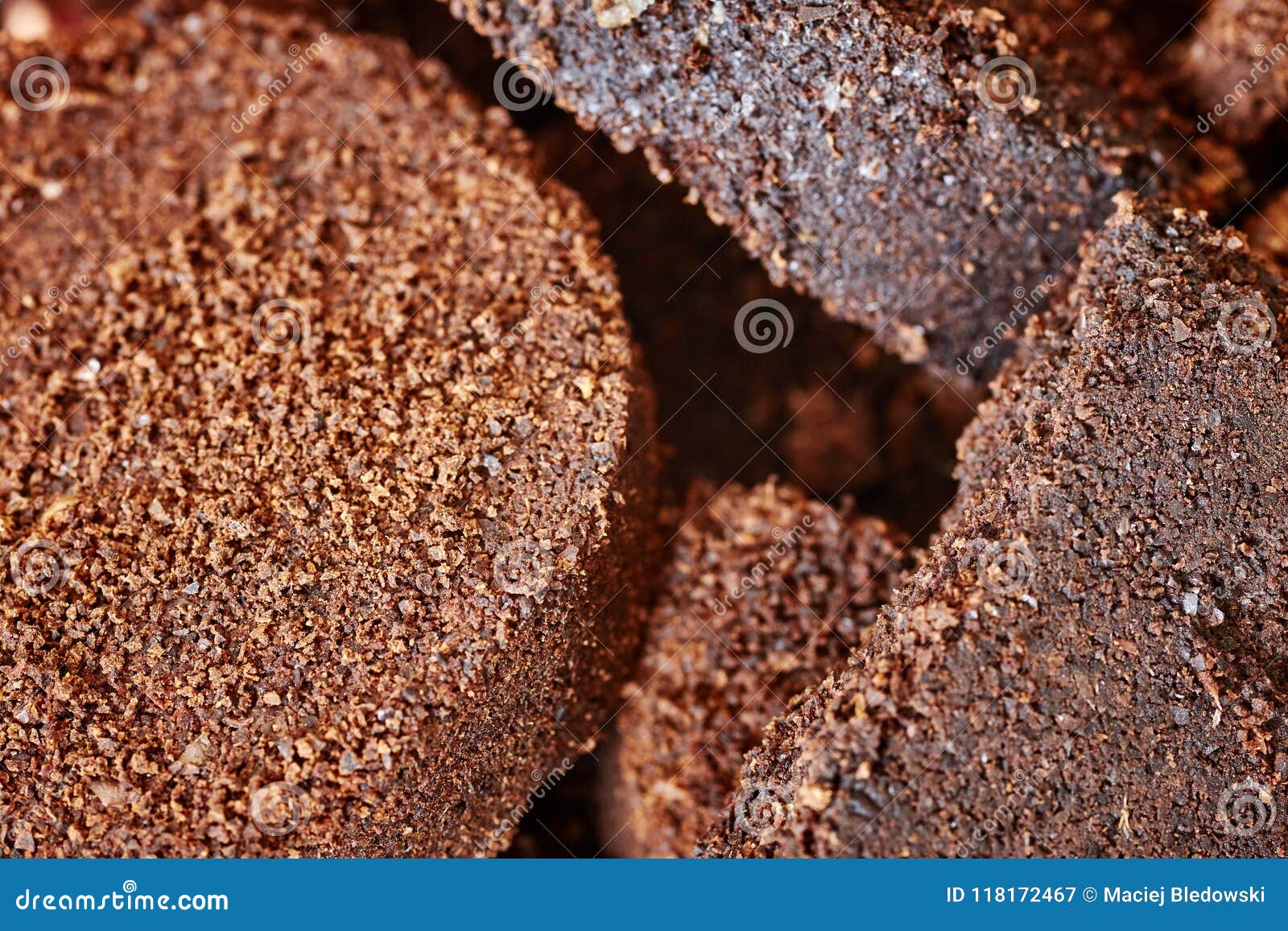 Close Up Picture of Used Coffee Grounds. Stock Image - Image of ...