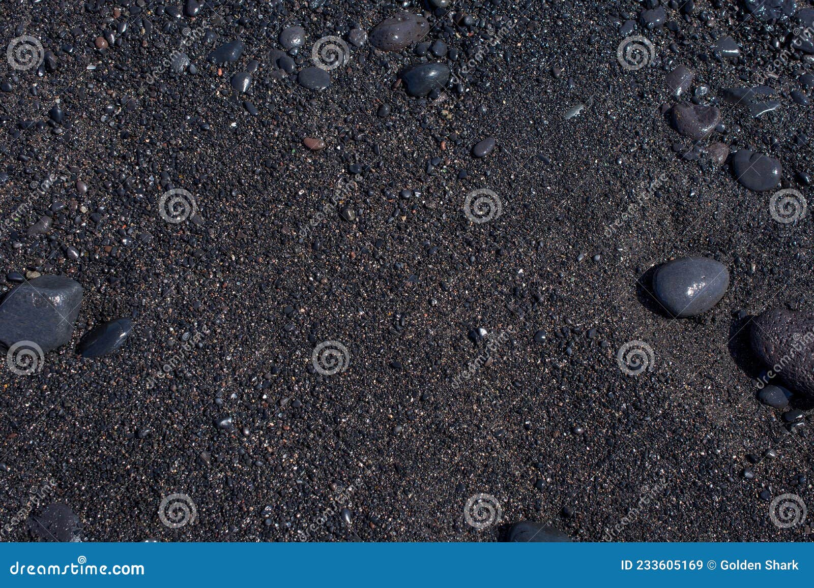 Close-up Picture of the Vulcanic Black Sand Stock Image - Image of ...