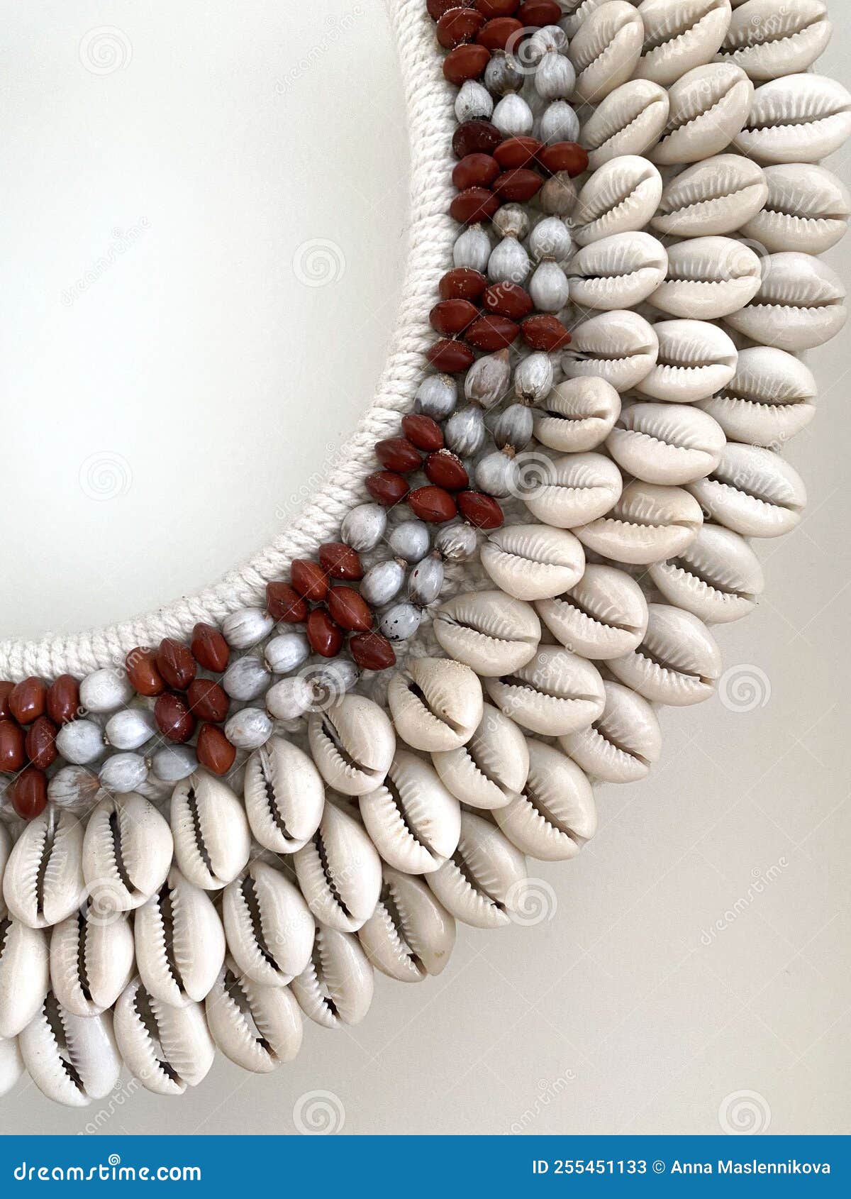 Close Up of a Piece of Art with Shells Stock Image - Image of chain ...