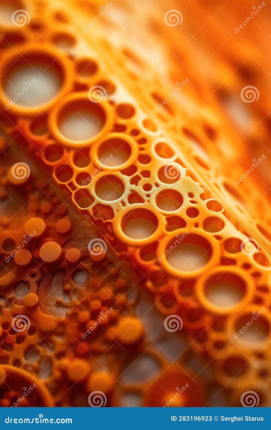 A Close Up of a Piece of Food with Holes in it. Generative AI Image ...