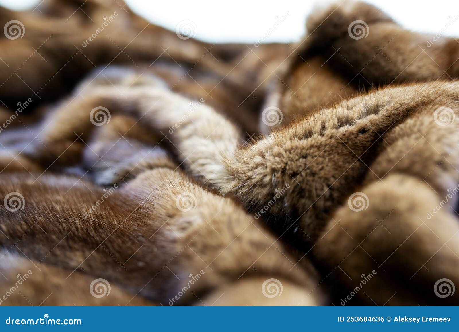 Close-up of Pieces of Brown Wool for the Whole Frame Stock Photo ...