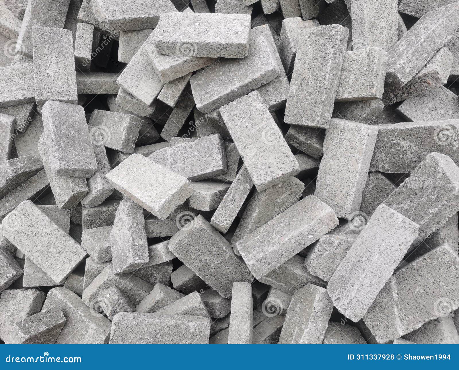 Pile Brick Block. Stock Photography | CartoonDealer.com #17597546