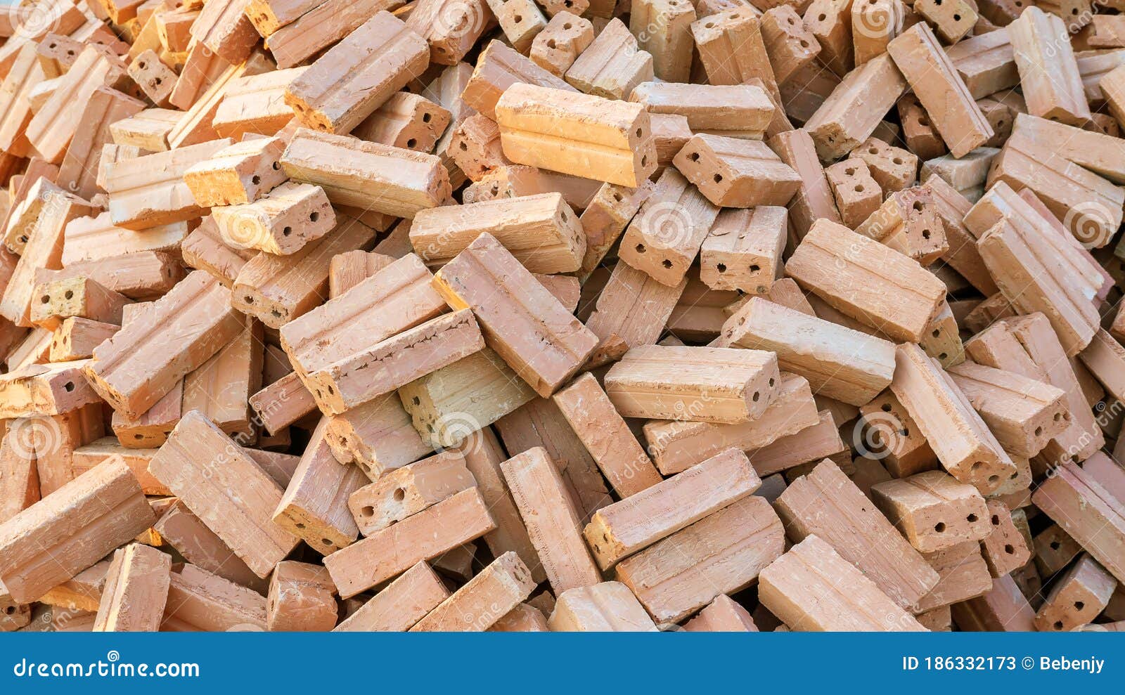 Close Up of a Pile of Bricks Stock Image - Image of architecture, brick ...