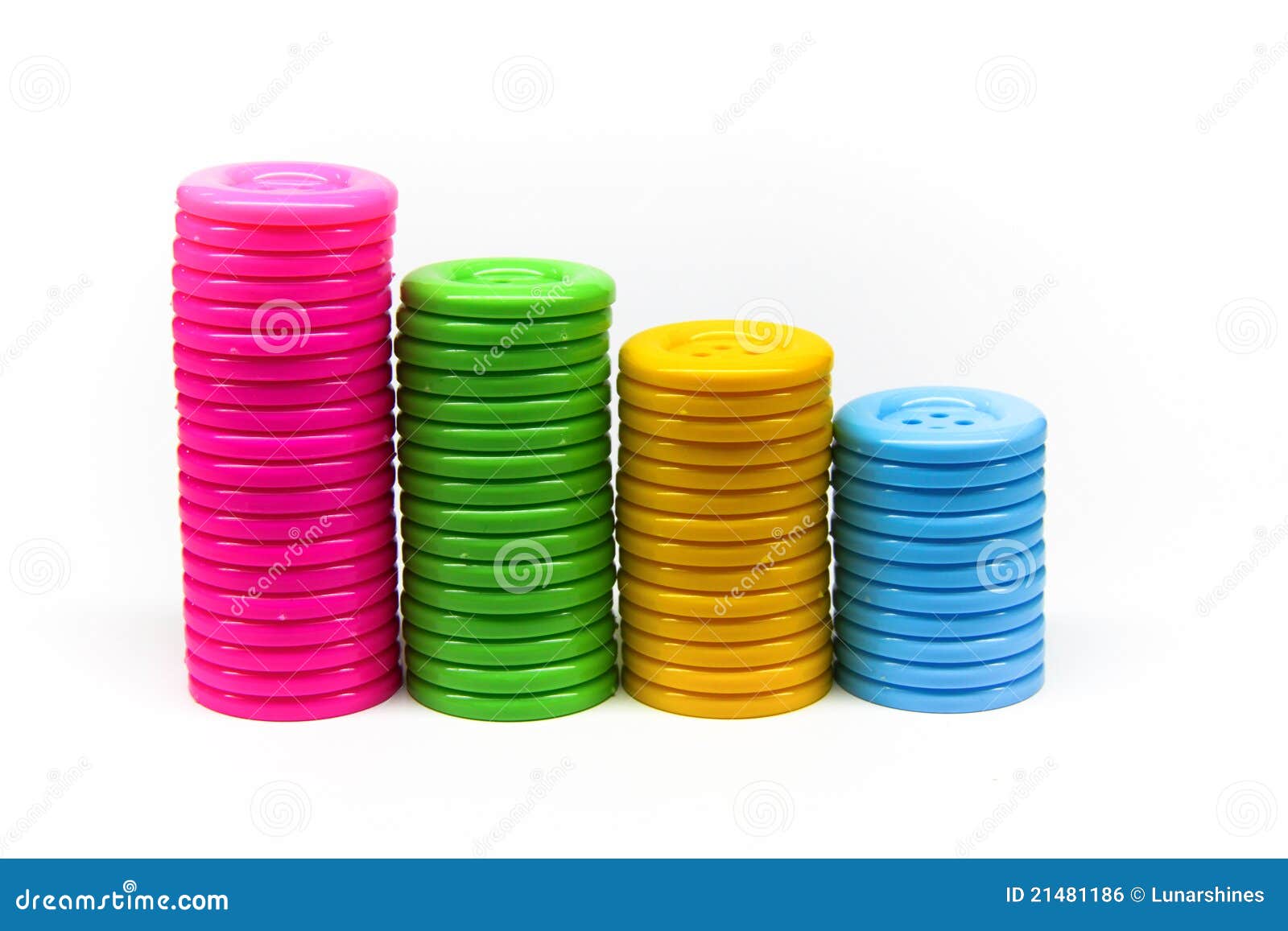 Close Up of Pile of Buttons of Many Colors Stock Photo - Image of ...