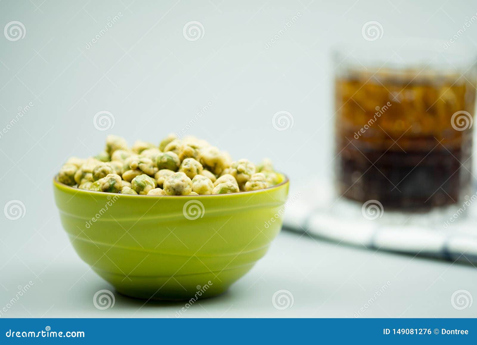 Close Up of a Pile of Coated Green Peas Stock Photo - Image of ...