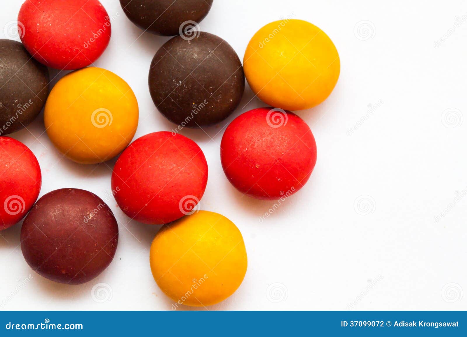 Close Up of a Pile of Colorful Chocolate Coated Candy Stock Photo ...