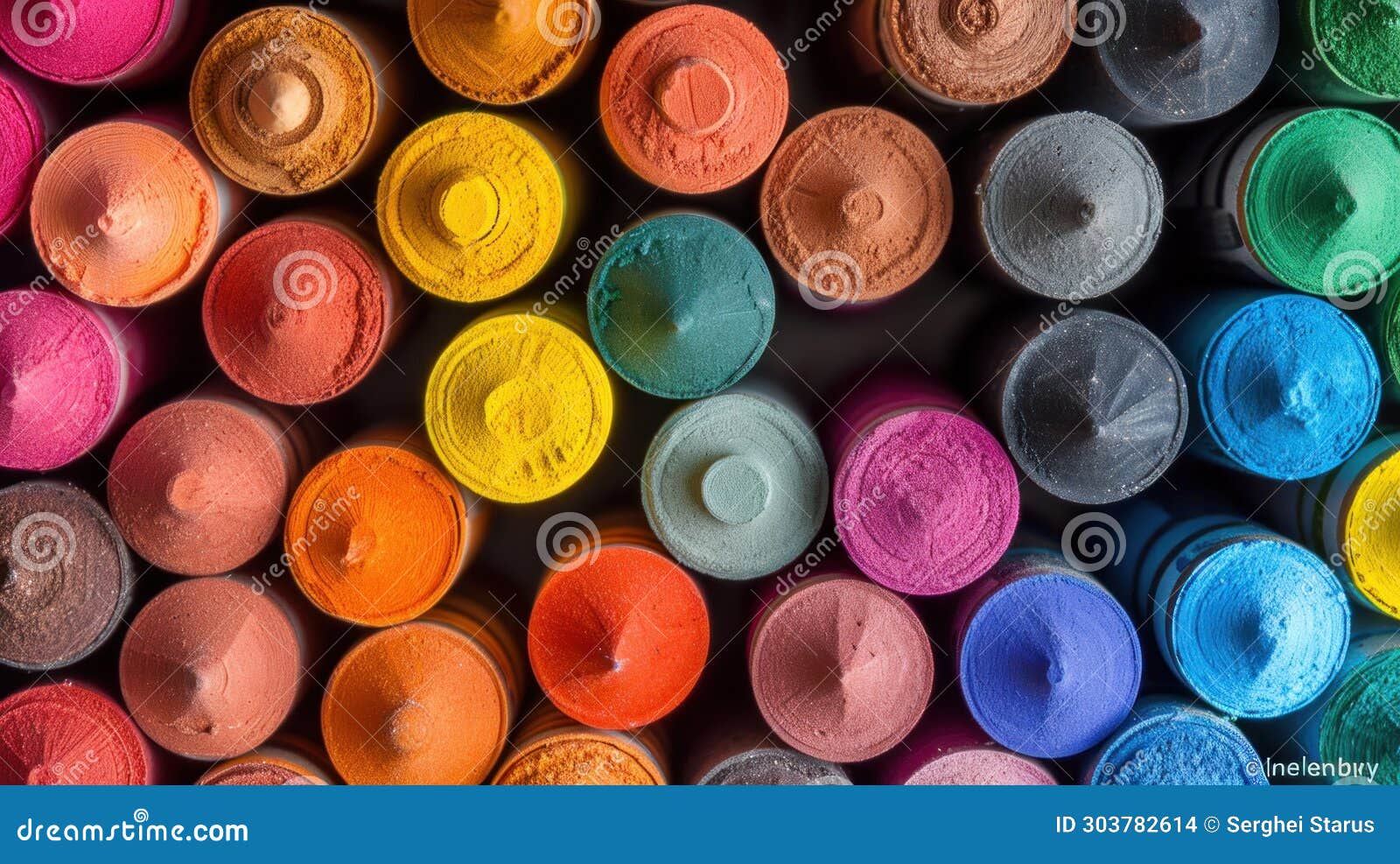 A Close Up of a Pile of Crayons with Many Colors, AI Stock Photo ...