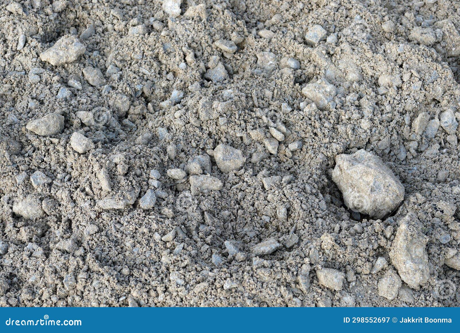Close-up of a Pile of Crushed Stone in the Sand Stock Image - Image of ...