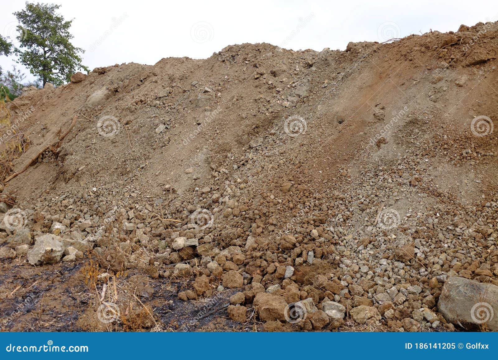Close Up Pile of Dirt Soil in Agriculture Stock Image - Image of garden ...