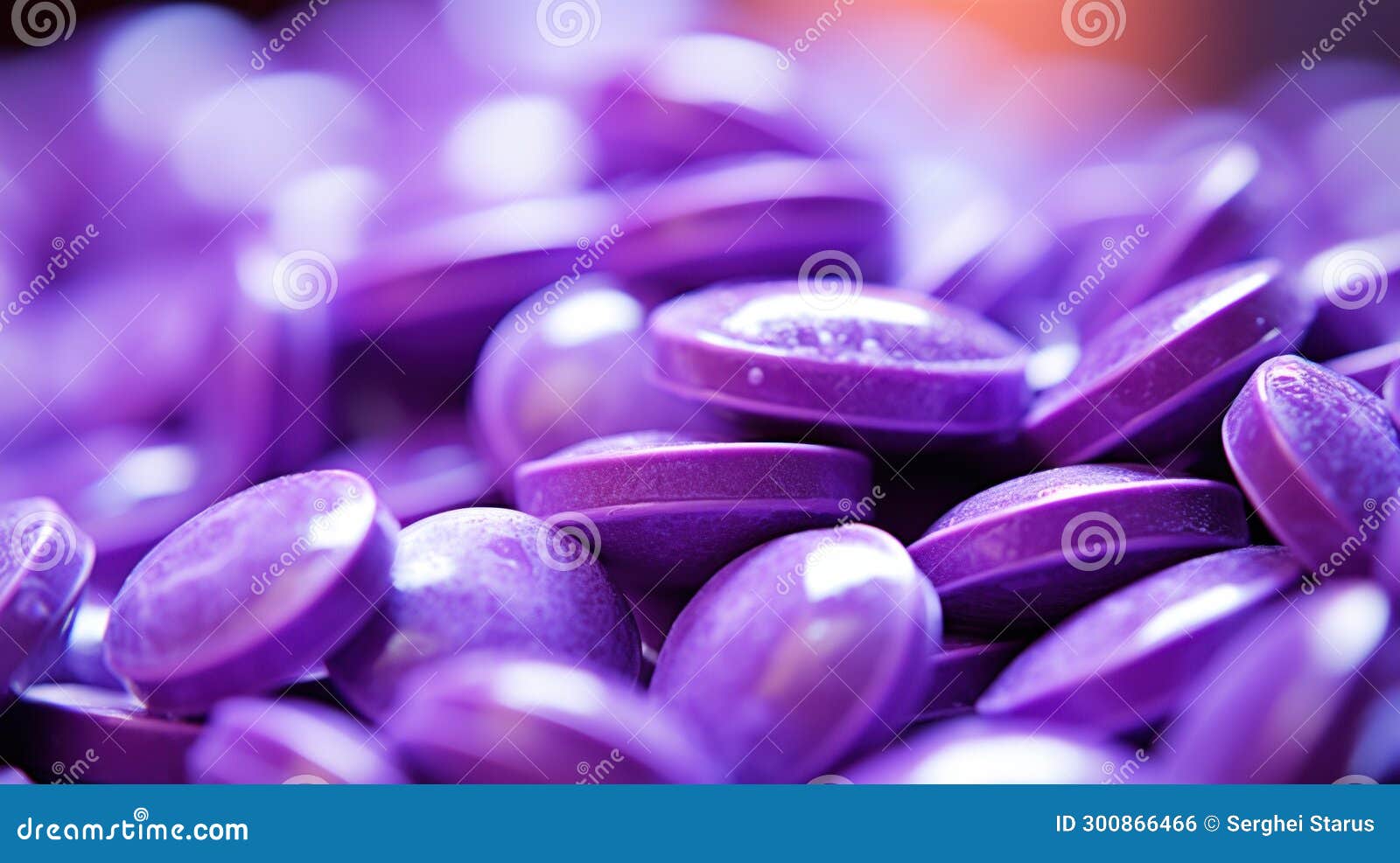 A Close Up of a Pile of Purple Pills and Capsules, AI Stock Photo ...