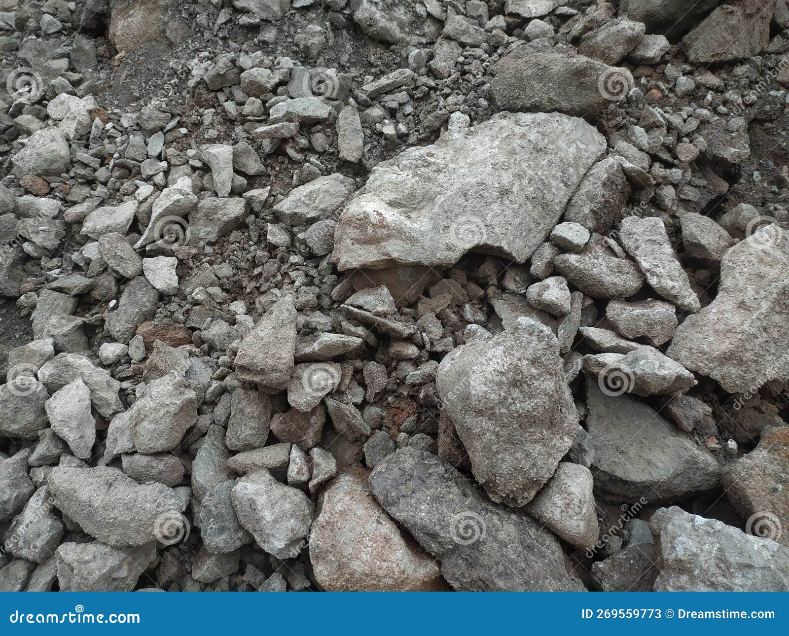 A Close Up Pile of Split Rocks Stock Image - Image of geology, pebble ...