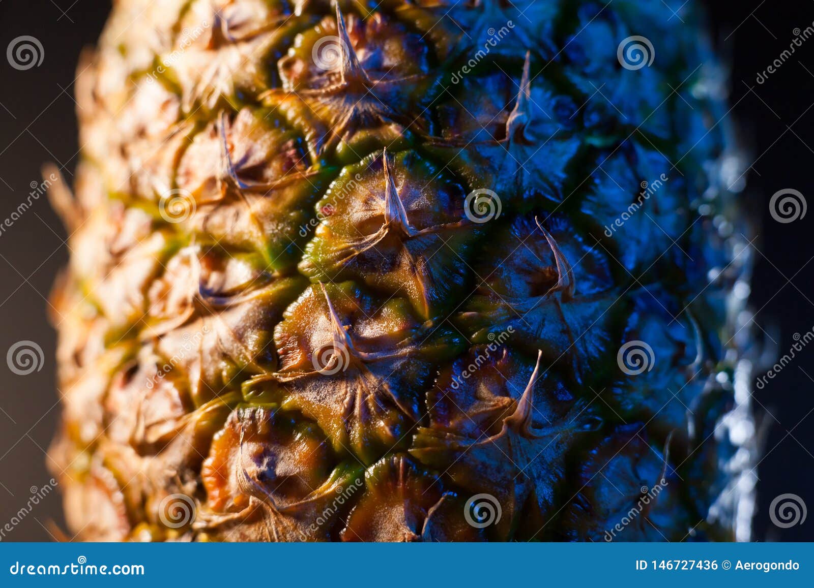 Detail of Pineapple Texture Stock Photo - Image of health, bark: 146727436