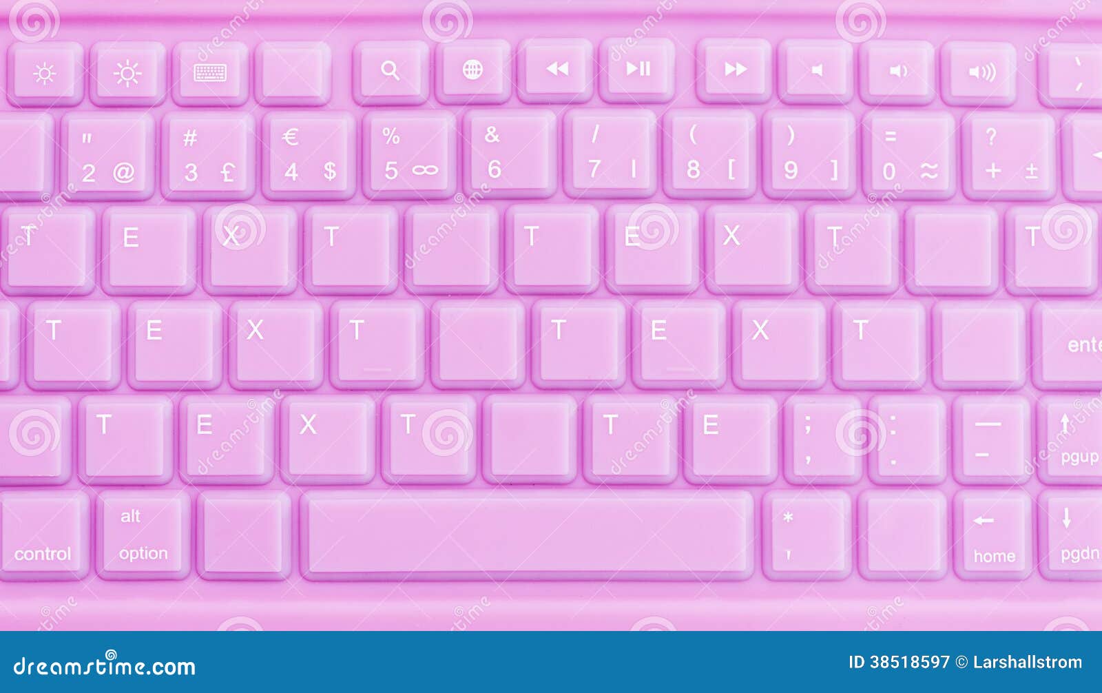 Close Up of Pink Computer Keyboard Stock Image - Image of concept ...
