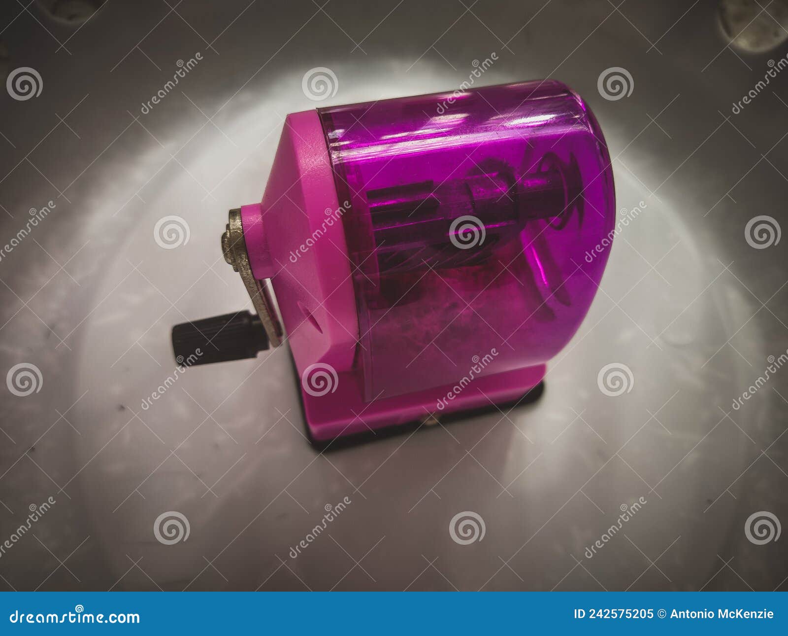 Close Up of an Pink Sharpener Stock Image - Image of pink, lighting ...