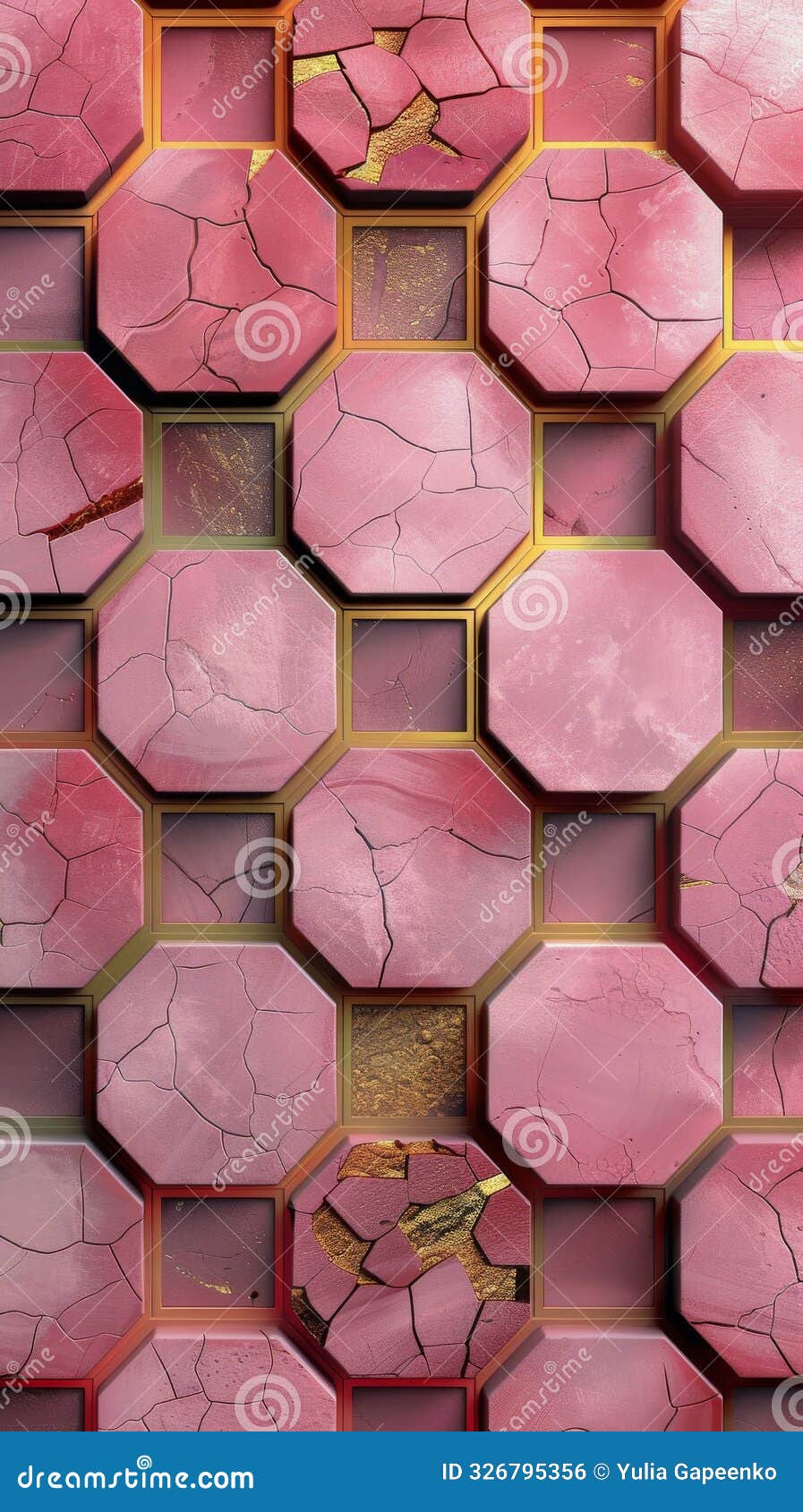 Close-Up of Pink Tile Pattern Stock Photo - Image of geometric, home ...