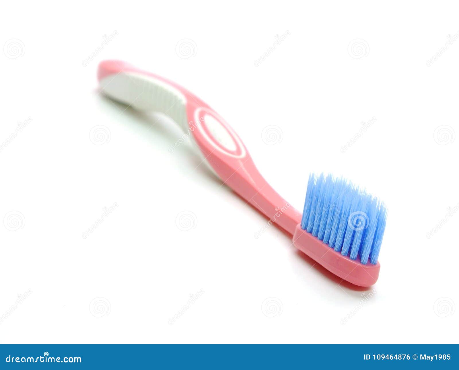 Pink Toothbrushes Isolated on White Background Stock Photo - Image of ...