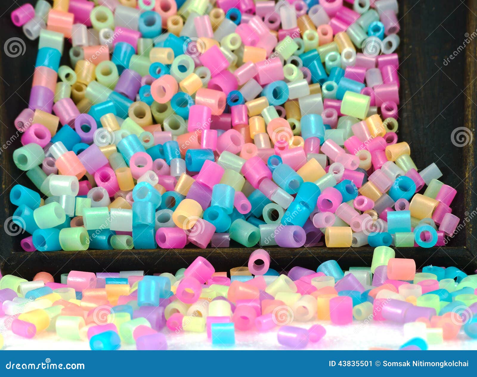 Close Up of Pixel Beads, Plastic Granules or Plastic Beads Stock Image ...