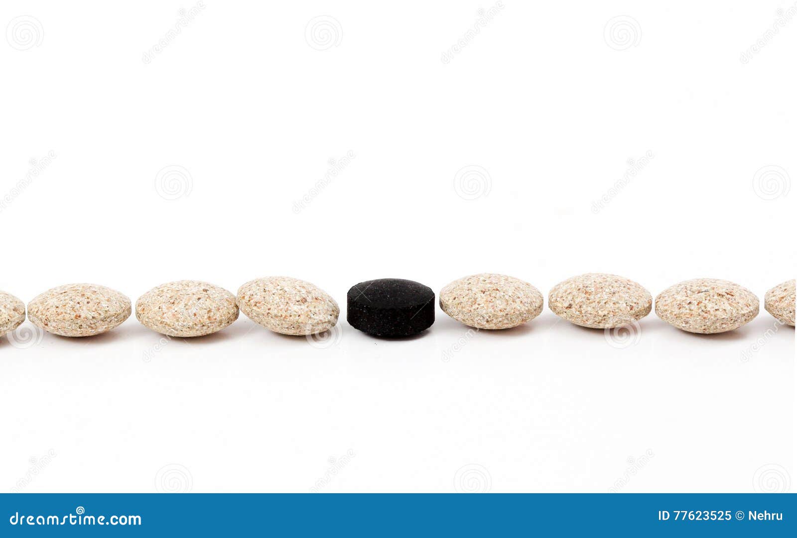 Close Up of Plain Compress Pills of Medicinal Herb Powder Stock Image ...