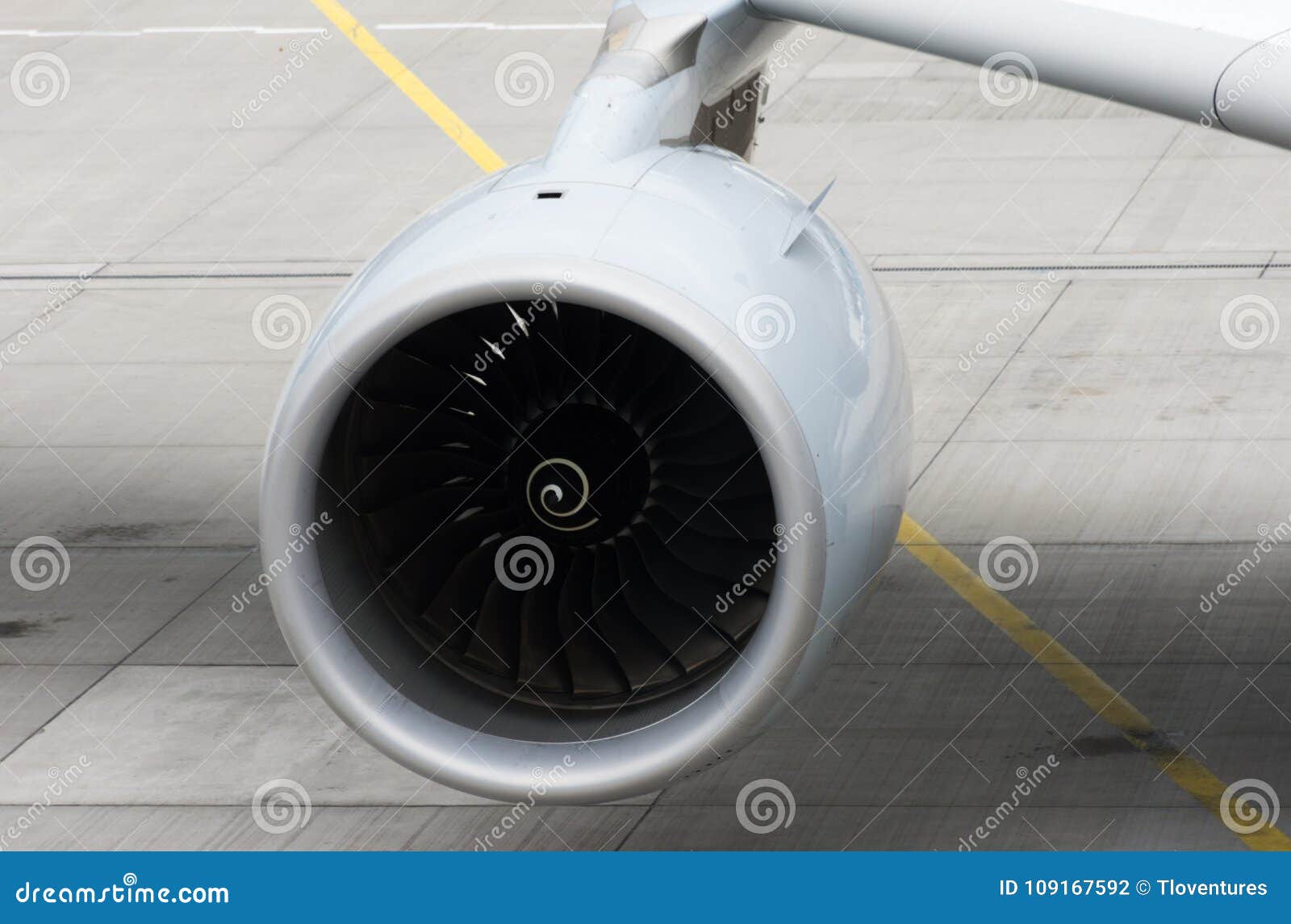 Close Up of a Plane Engine stock photo. Image of black - 109167592