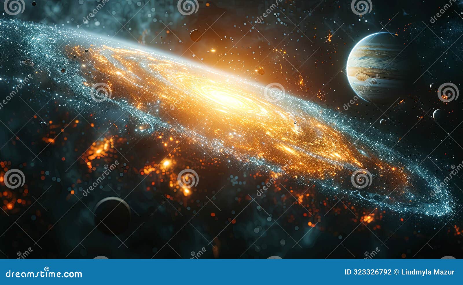 A Close Up of the Planets in the Solar System with the Sun in the ...