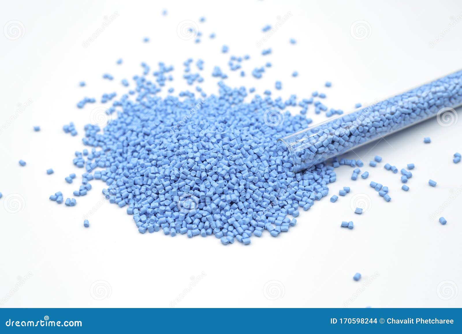 Plastic Beads on White Background Stock Photo - Image of pigment, hdpe ...